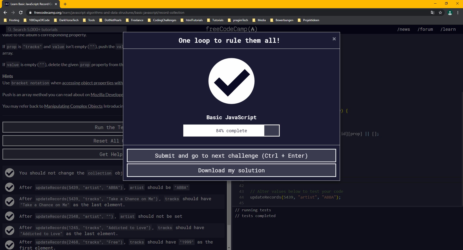 #100DaysOfCode Log - Round 1 - Dominic Gerweck | 100-days-of-code